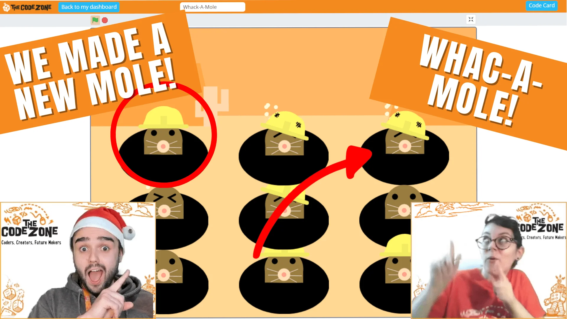 The Live Stream with Tom and Holly - Whackamole - The Code Zone